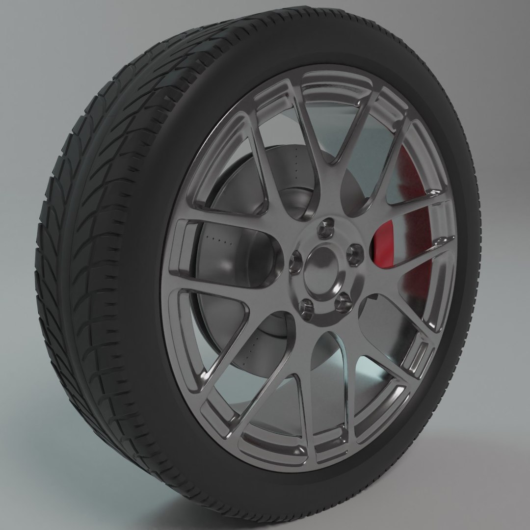 3D Model Car Wheel - TurboSquid 1549675