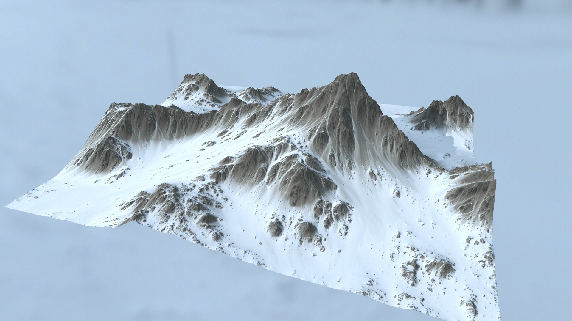 Snow Mountain 3D - TurboSquid 1326619