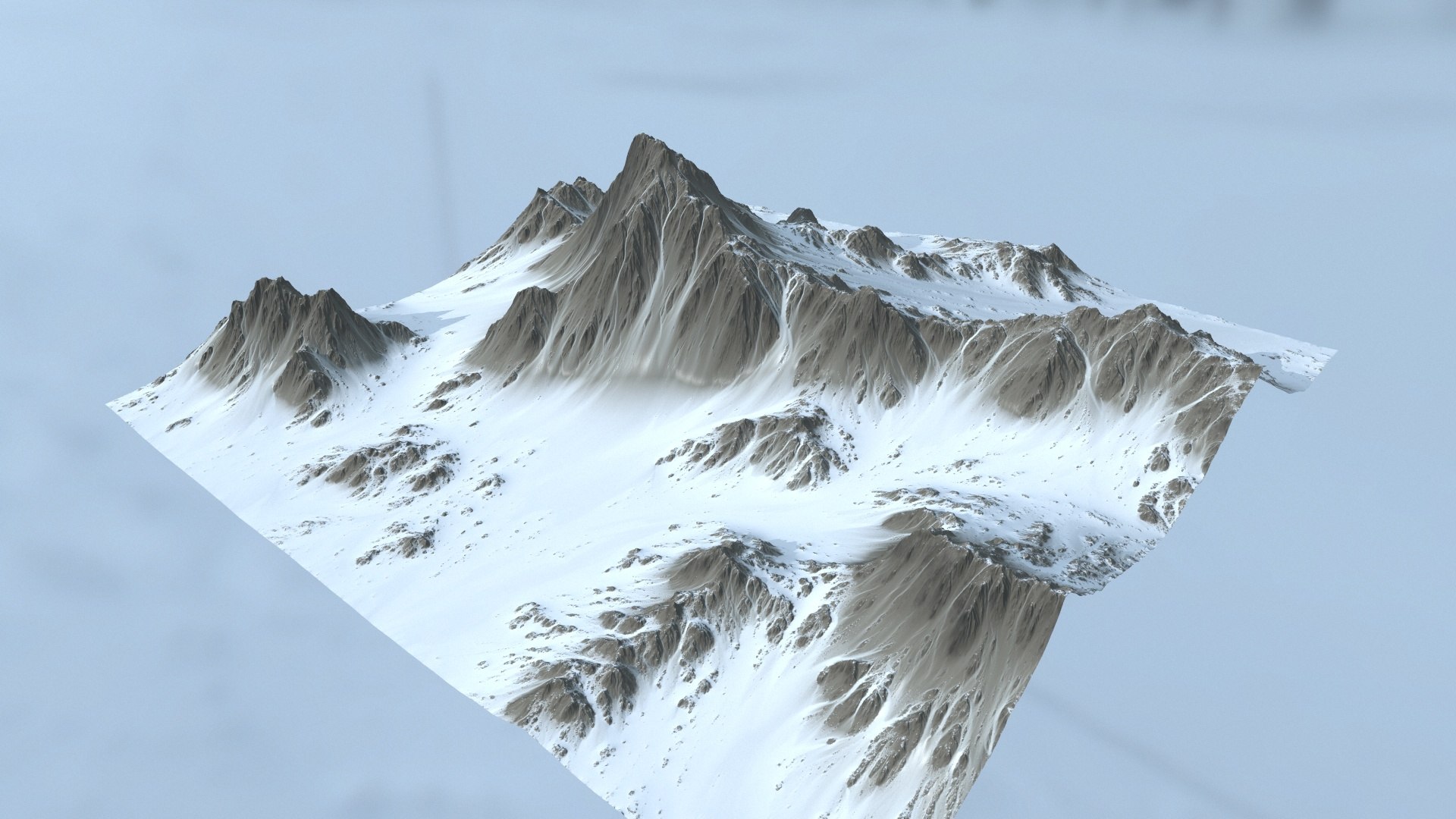 Snow Mountain 3D - TurboSquid 1326619