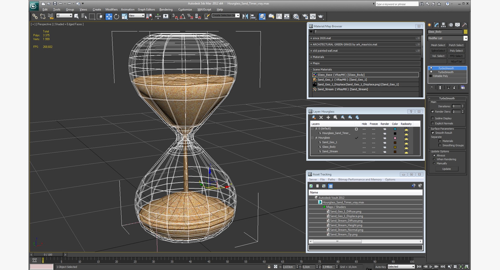 3D Hourglass Sand Timer Time - TurboSquid 1298929