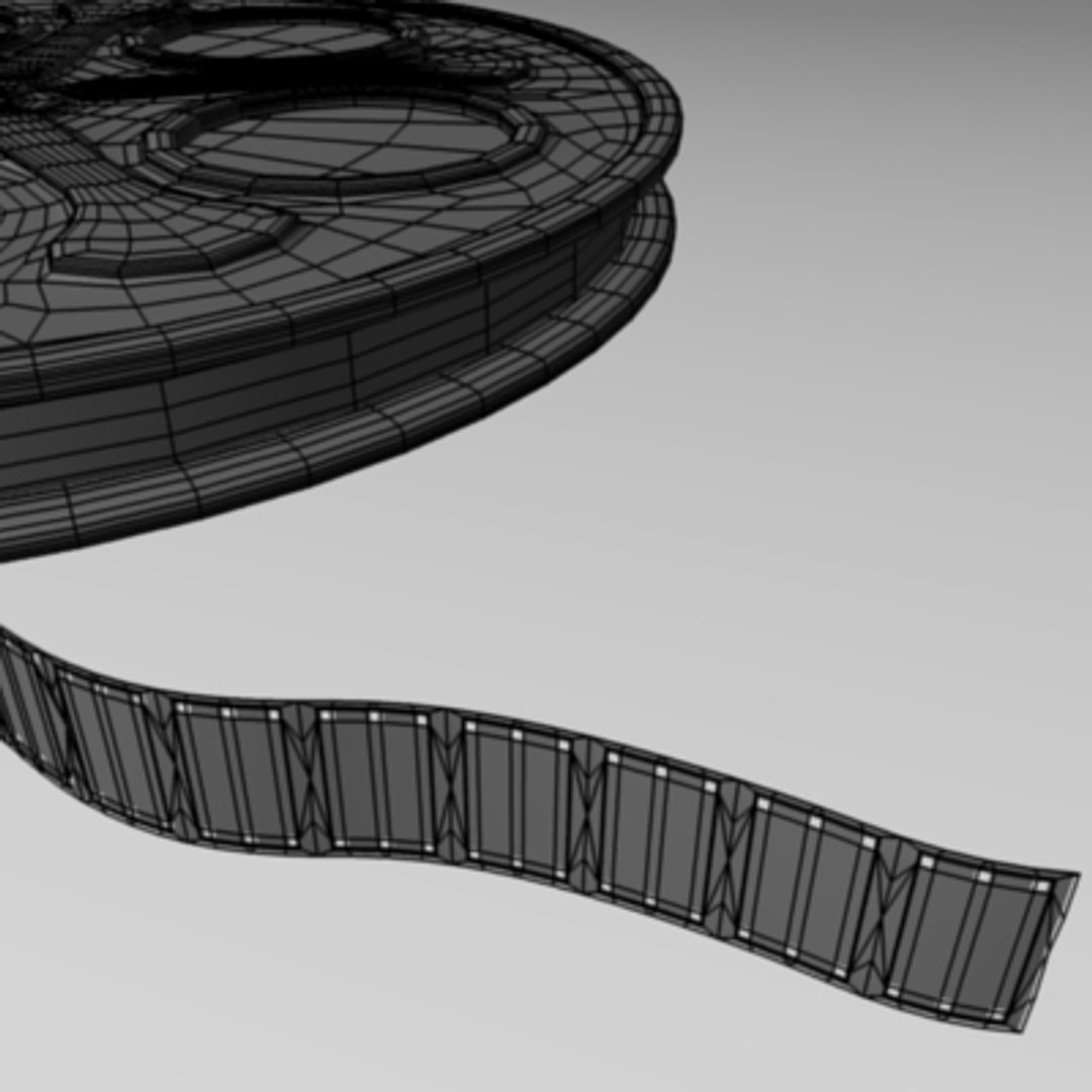 film reel 3d dxf