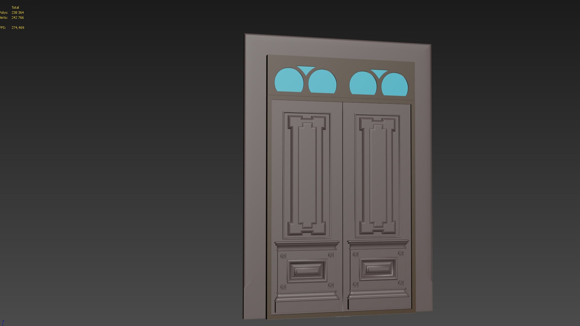 3D Entrance Classic Door 93 - TurboSquid 2121481