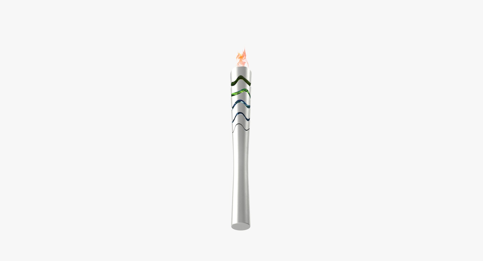 2016 Olympic Lit Torch C4d