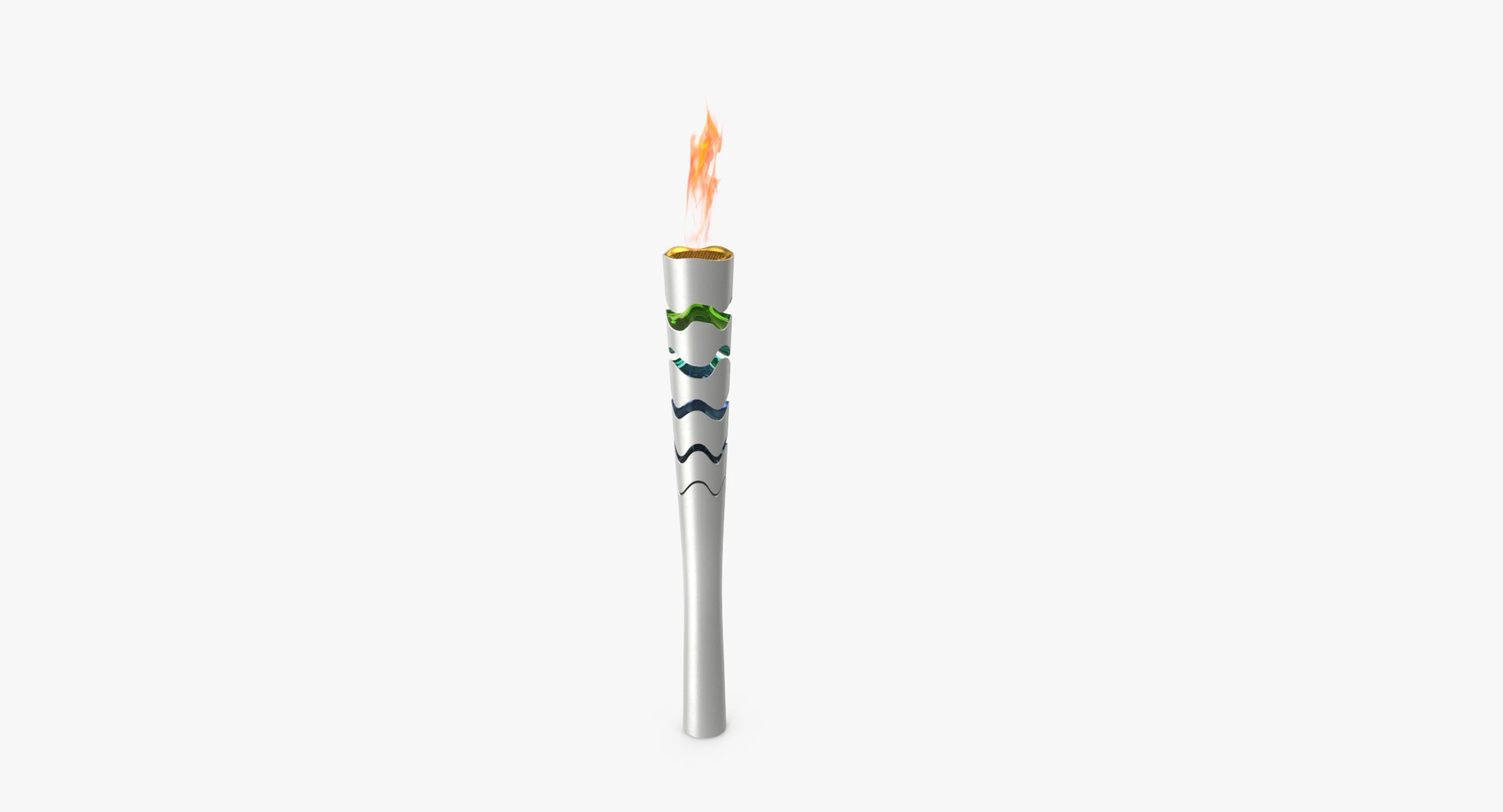 2016 Olympic Lit Torch C4d