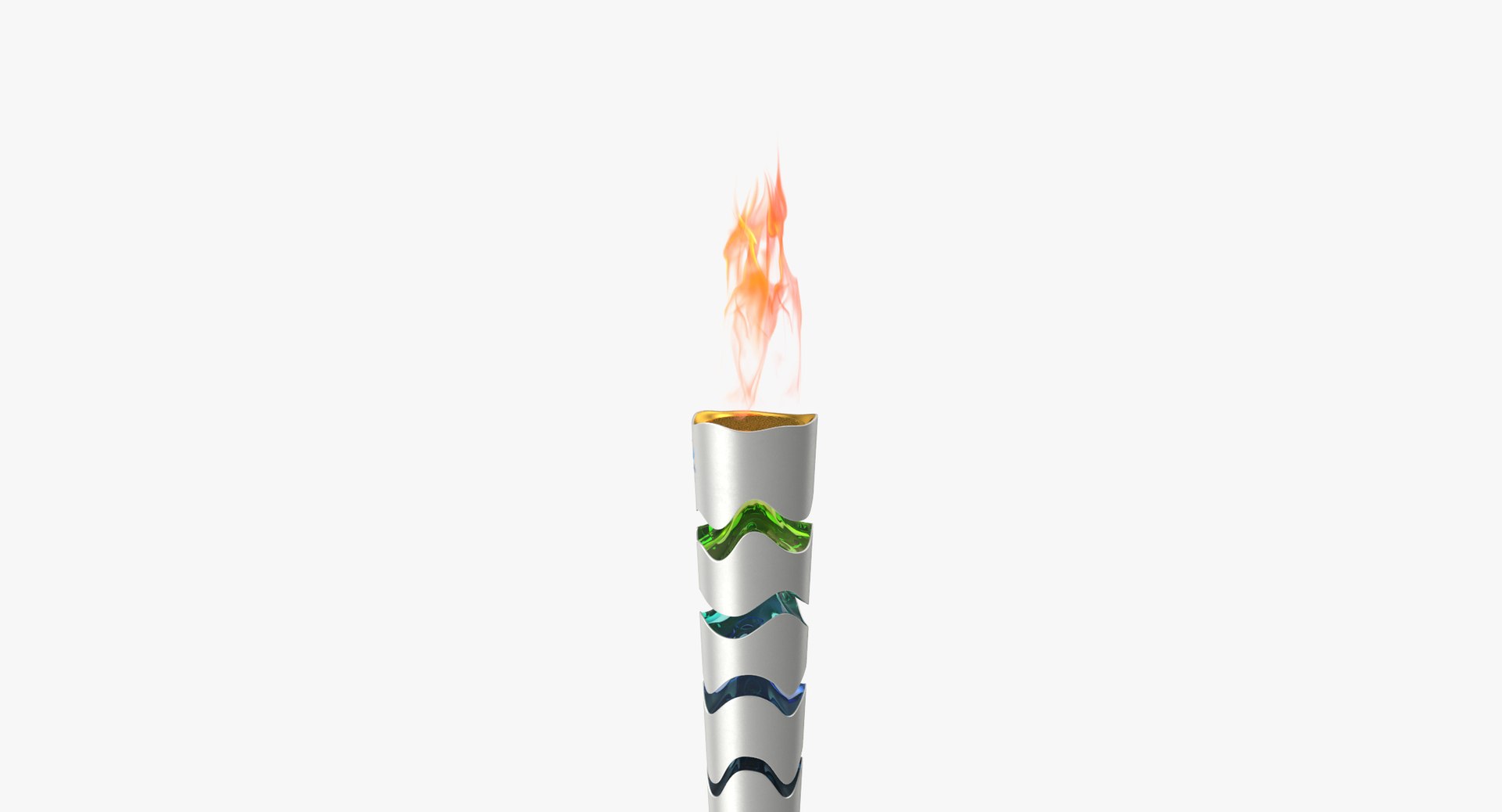 2016 Olympic Lit Torch C4d