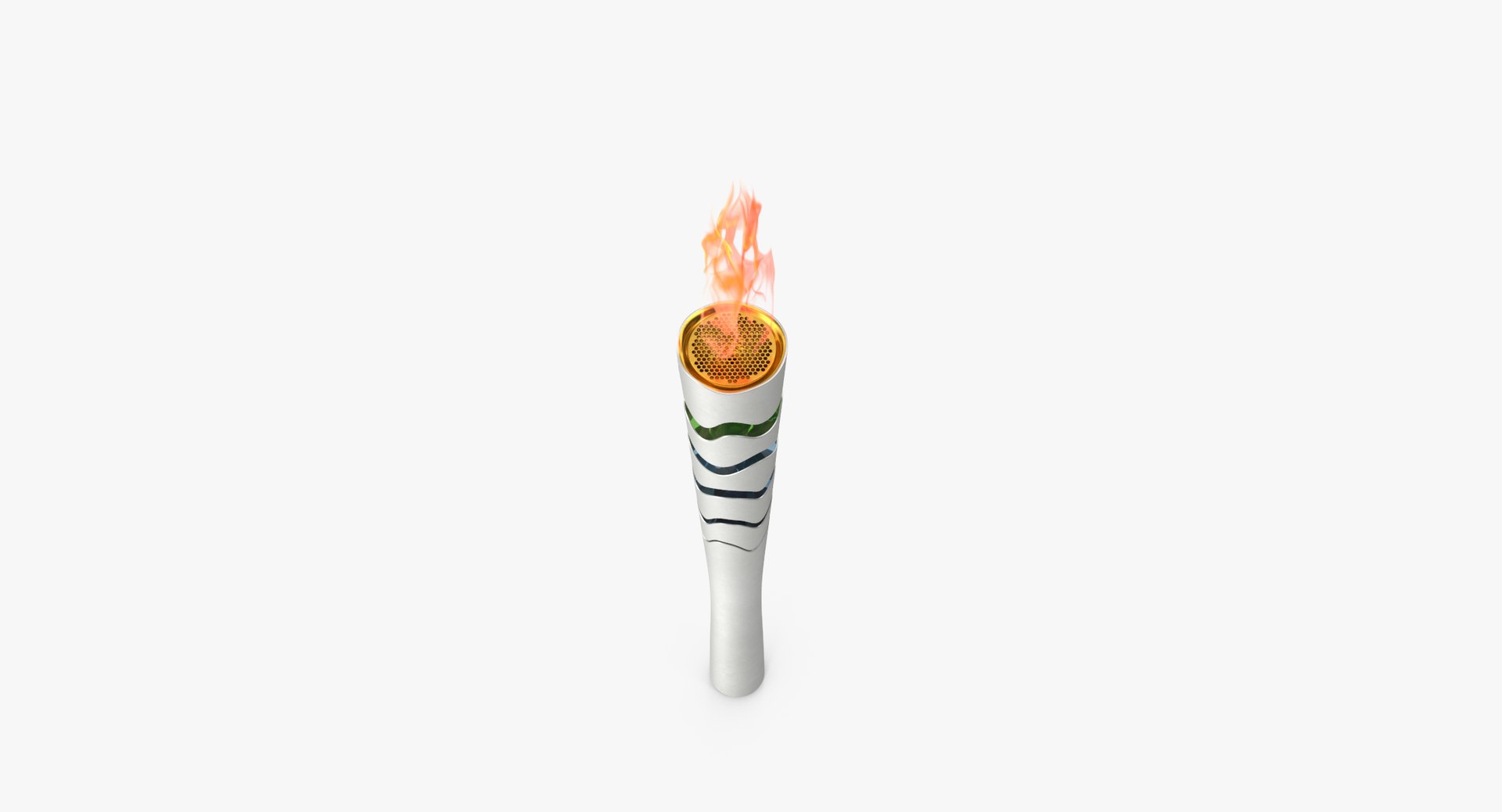 2016 Olympic Lit Torch C4d
