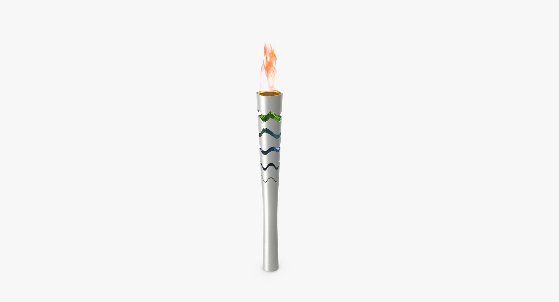 2016 Olympic Lit Torch C4d