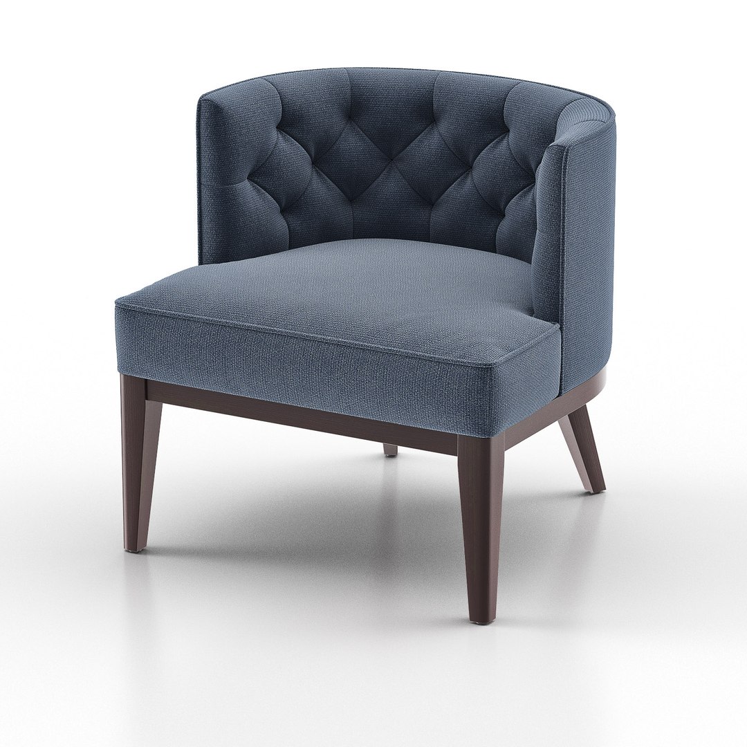 Grayson Tufted Chair Armchair 3D - TurboSquid 1479391