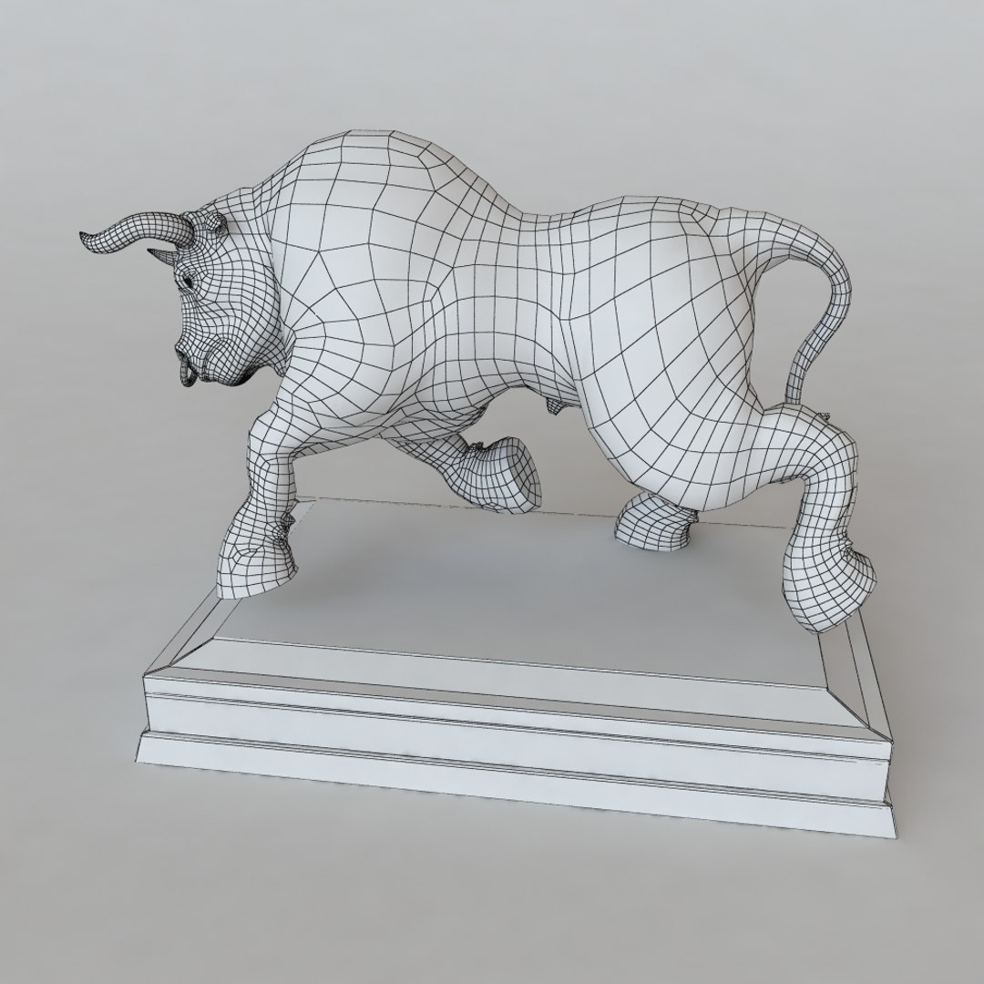 Bull Statue 3d Model