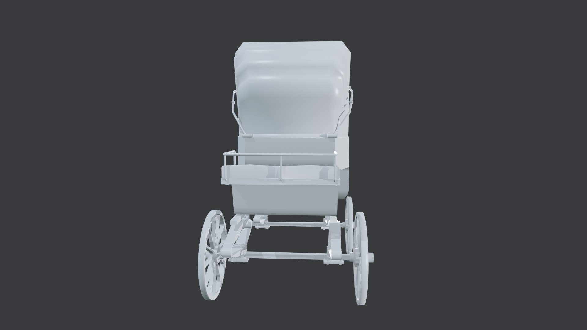Cab Phaeton Folded Low-poly 3D Model - TurboSquid 2322712