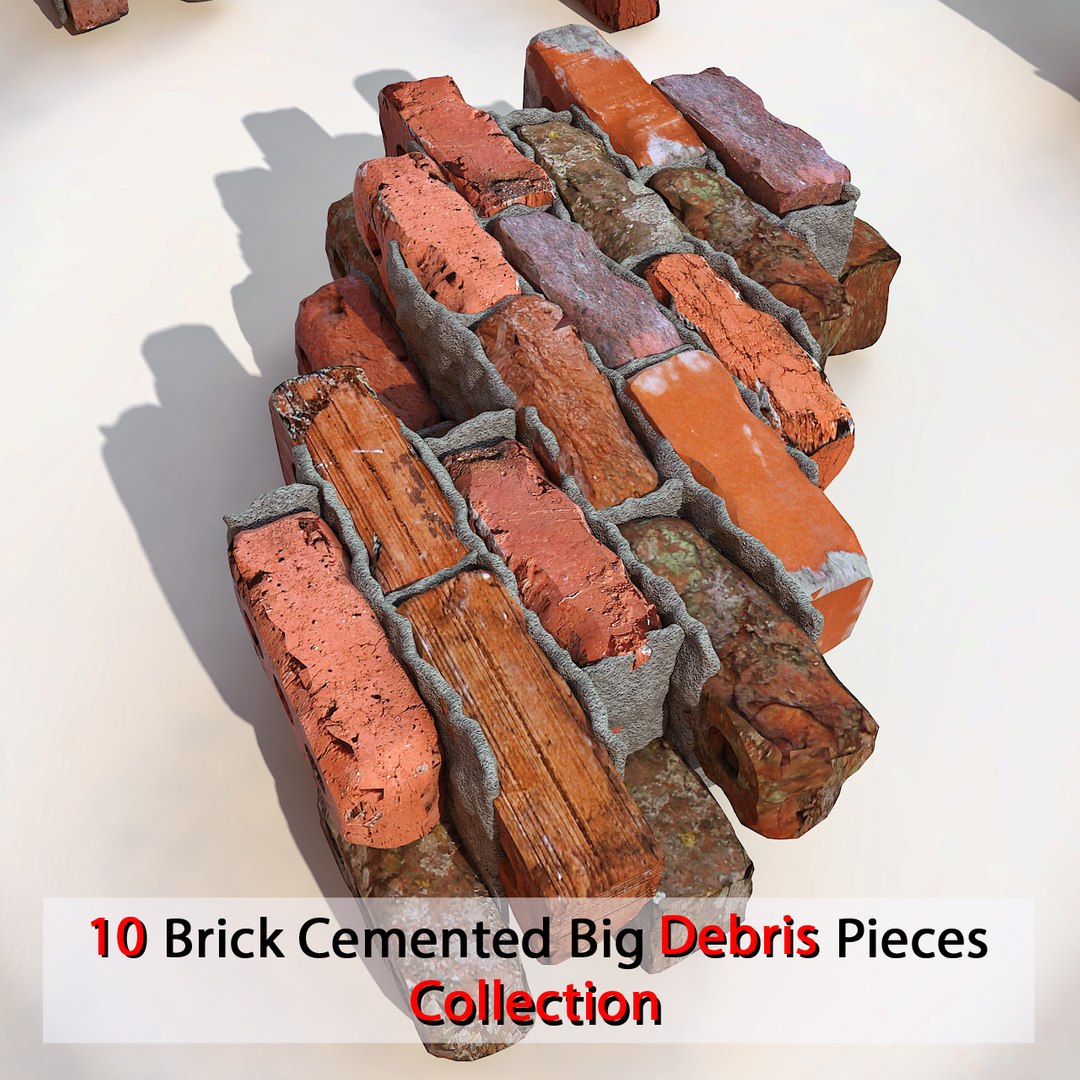 brick v-ray 3d model