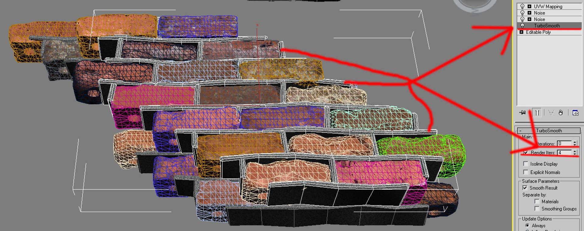 brick v-ray 3d model