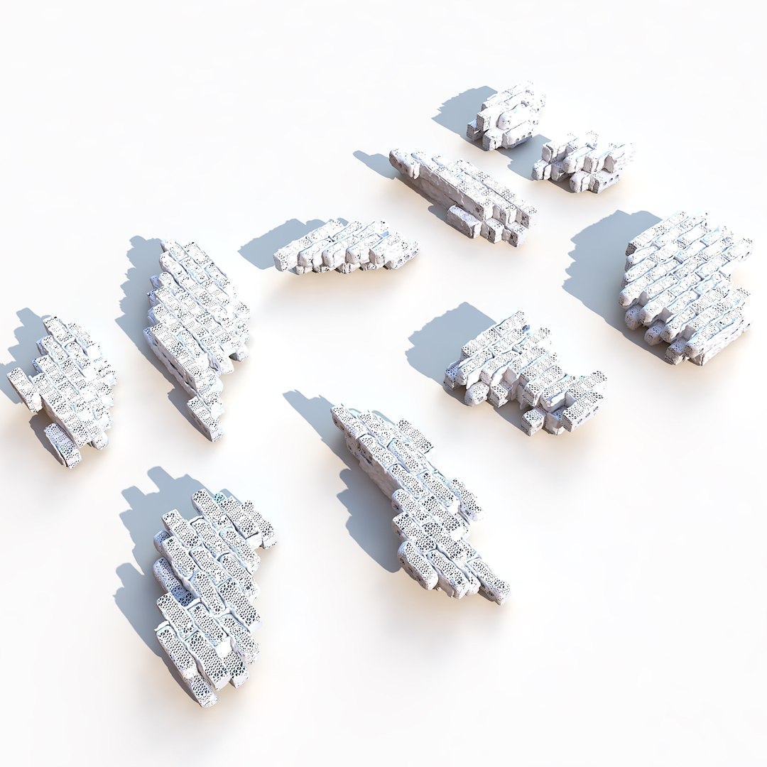 brick v-ray 3d model