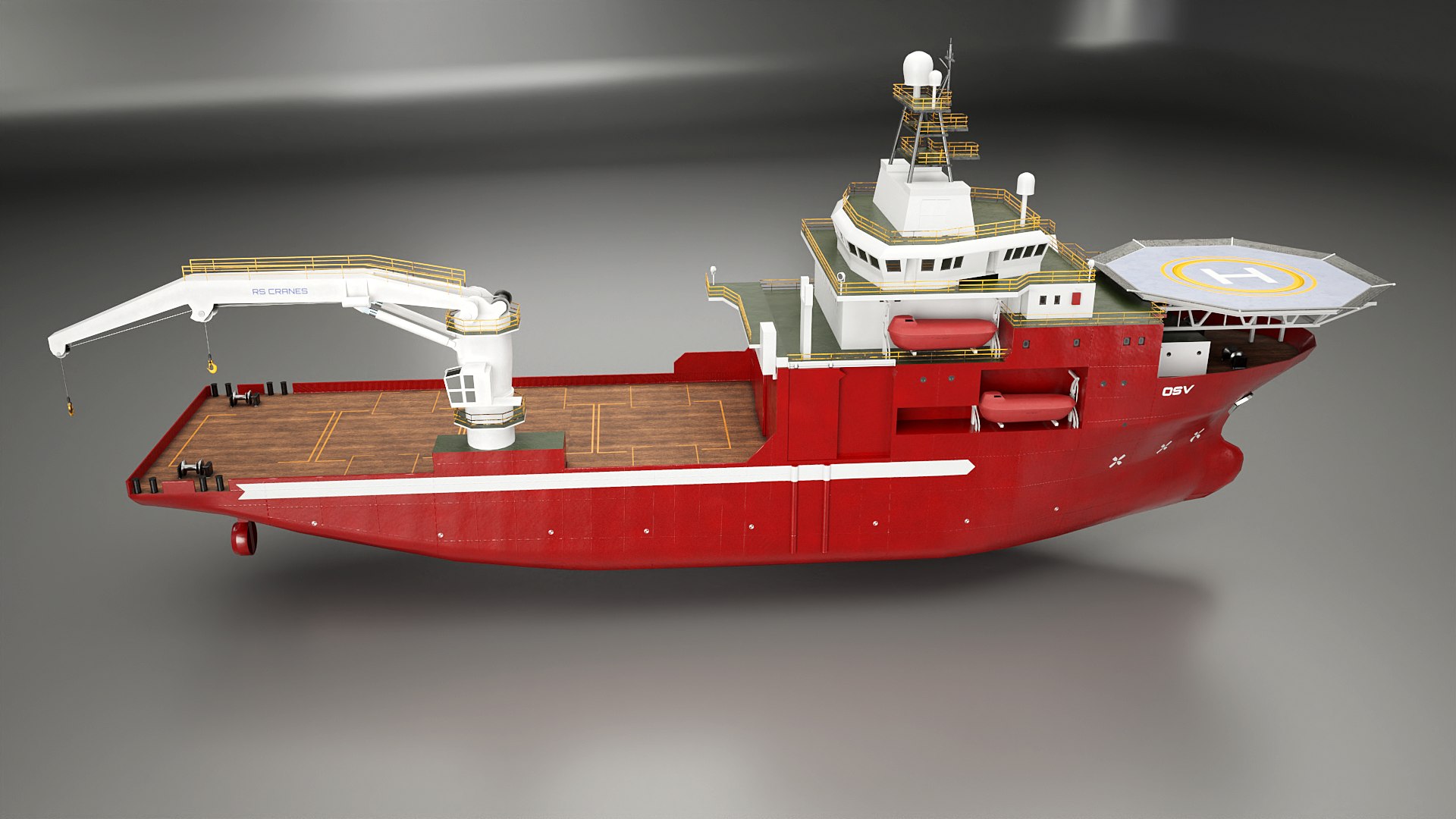 3D Offshore Support Vessel Model - TurboSquid 2175930