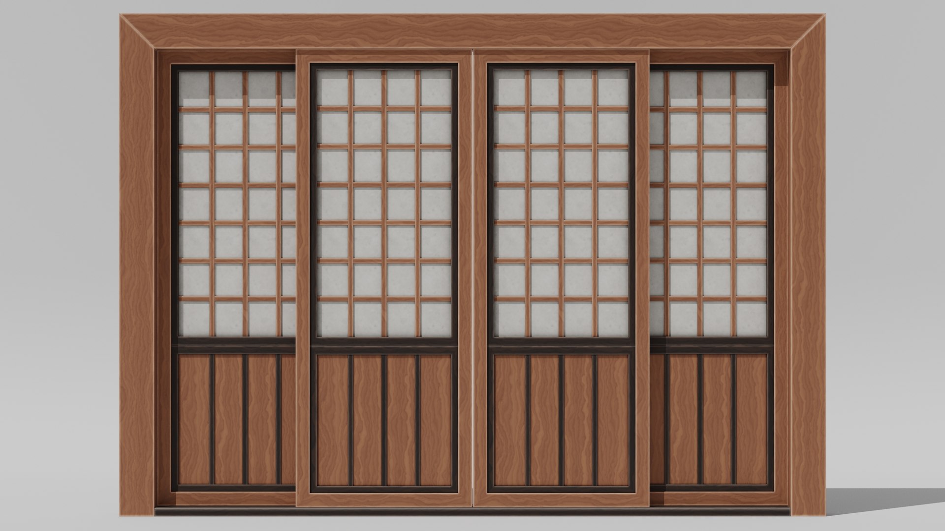 3D Japanese Furniture Kit - Sliding Door - TurboSquid 1952494