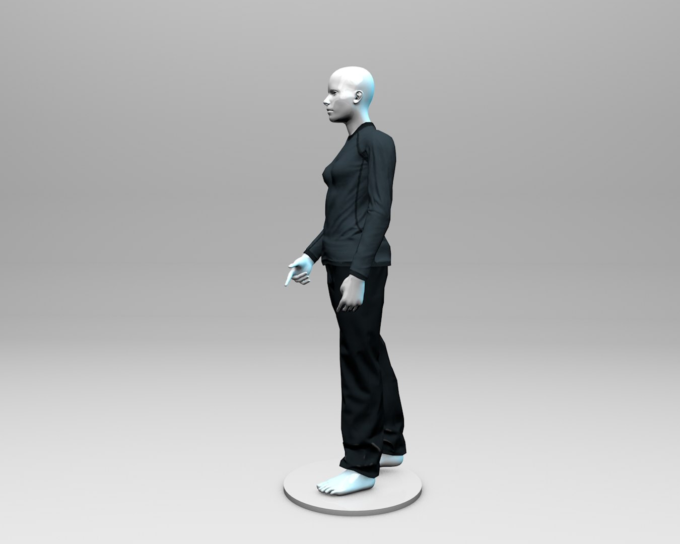3d Rig Woman Mannequin