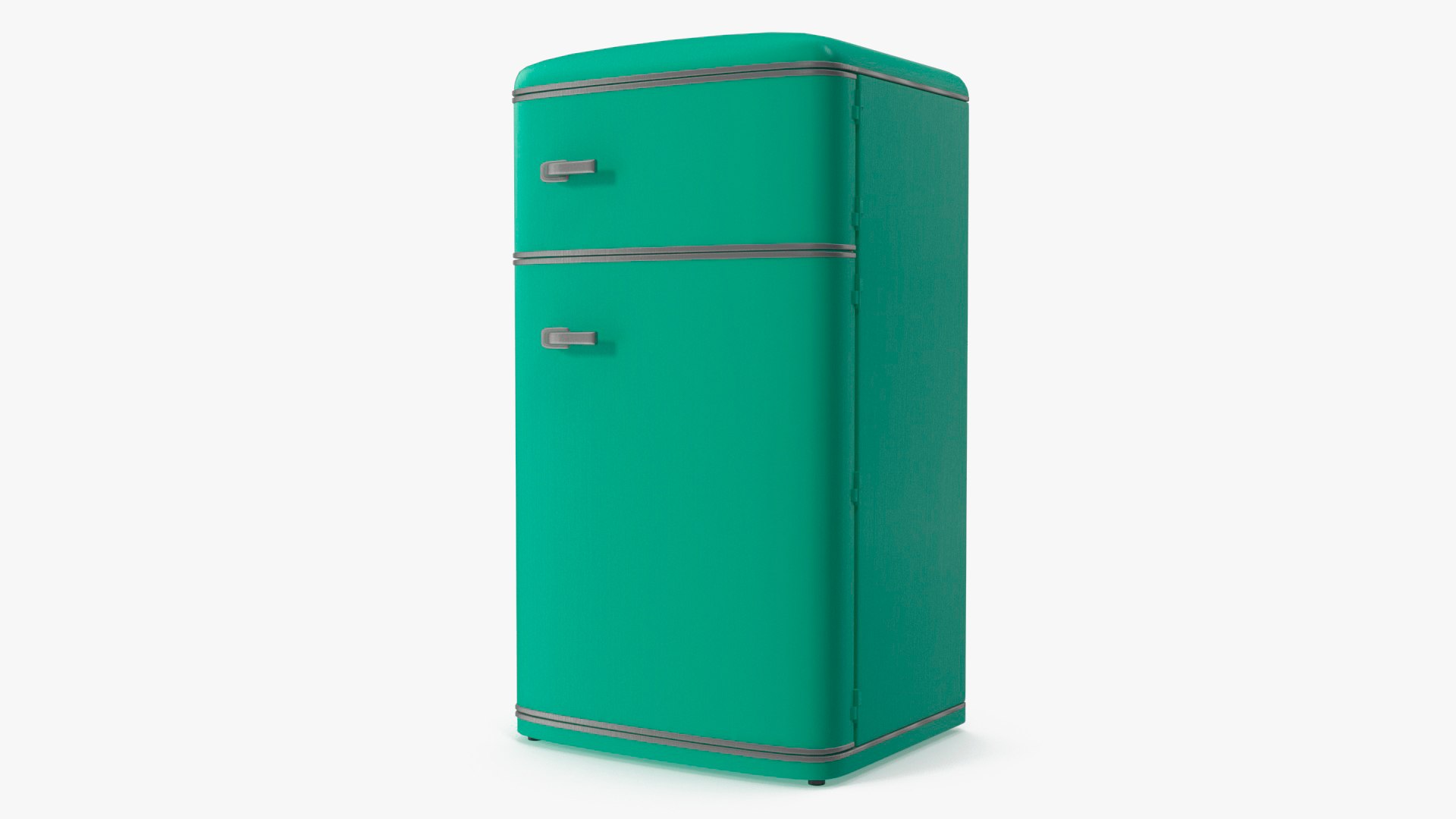 3D Retro Original Green Fridge - TurboSquid 2149877