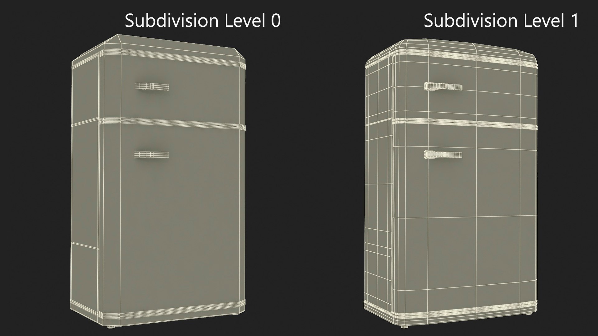 3D Retro Original Green Fridge - TurboSquid 2149877