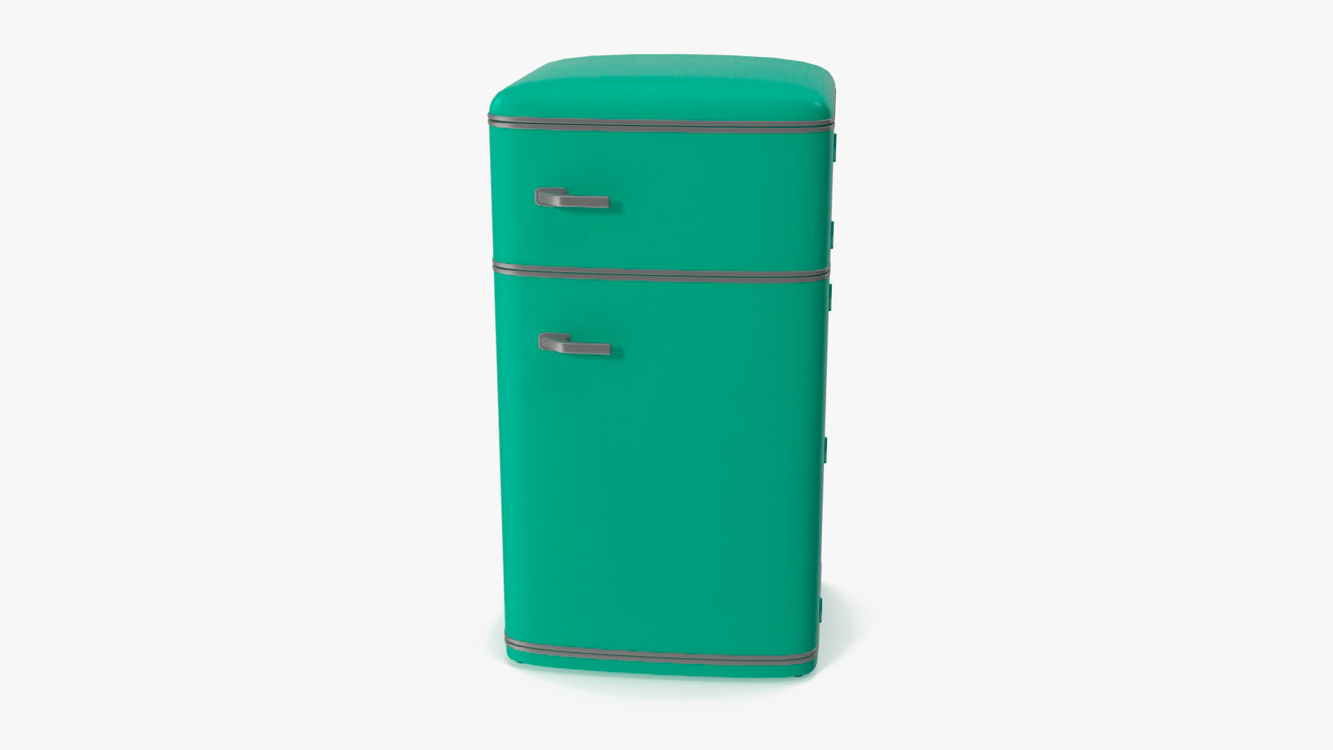 3D Retro Original Green Fridge - TurboSquid 2149877