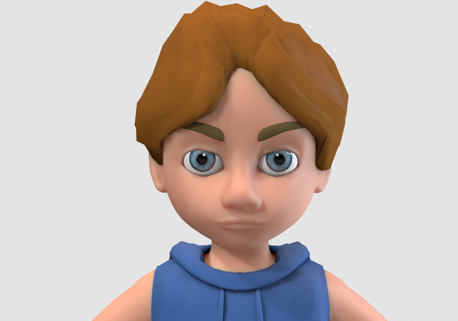Sporty Cartoon Kid Model - TurboSquid 1910349