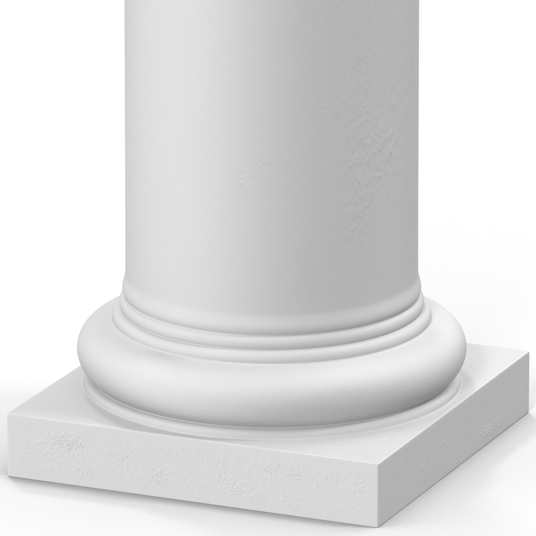 Tuscan Order Column 3d C4d
