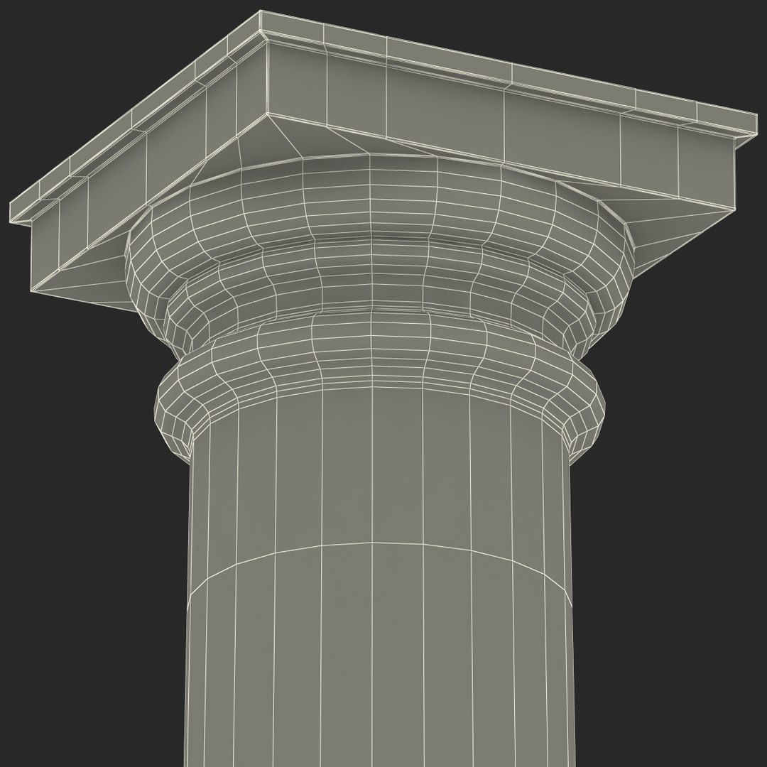 Tuscan Order Column 3d C4d
