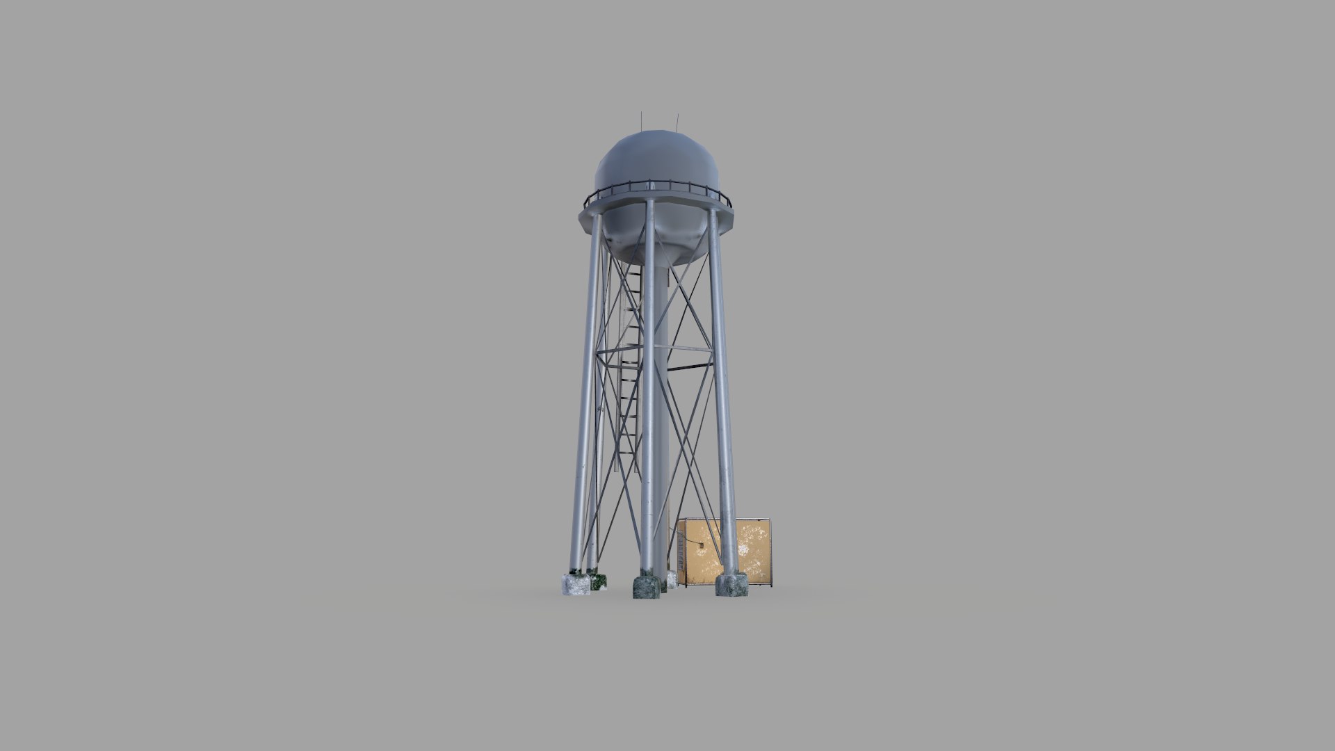 Water Tower Low Poly 3D Model - TurboSquid 1732952
