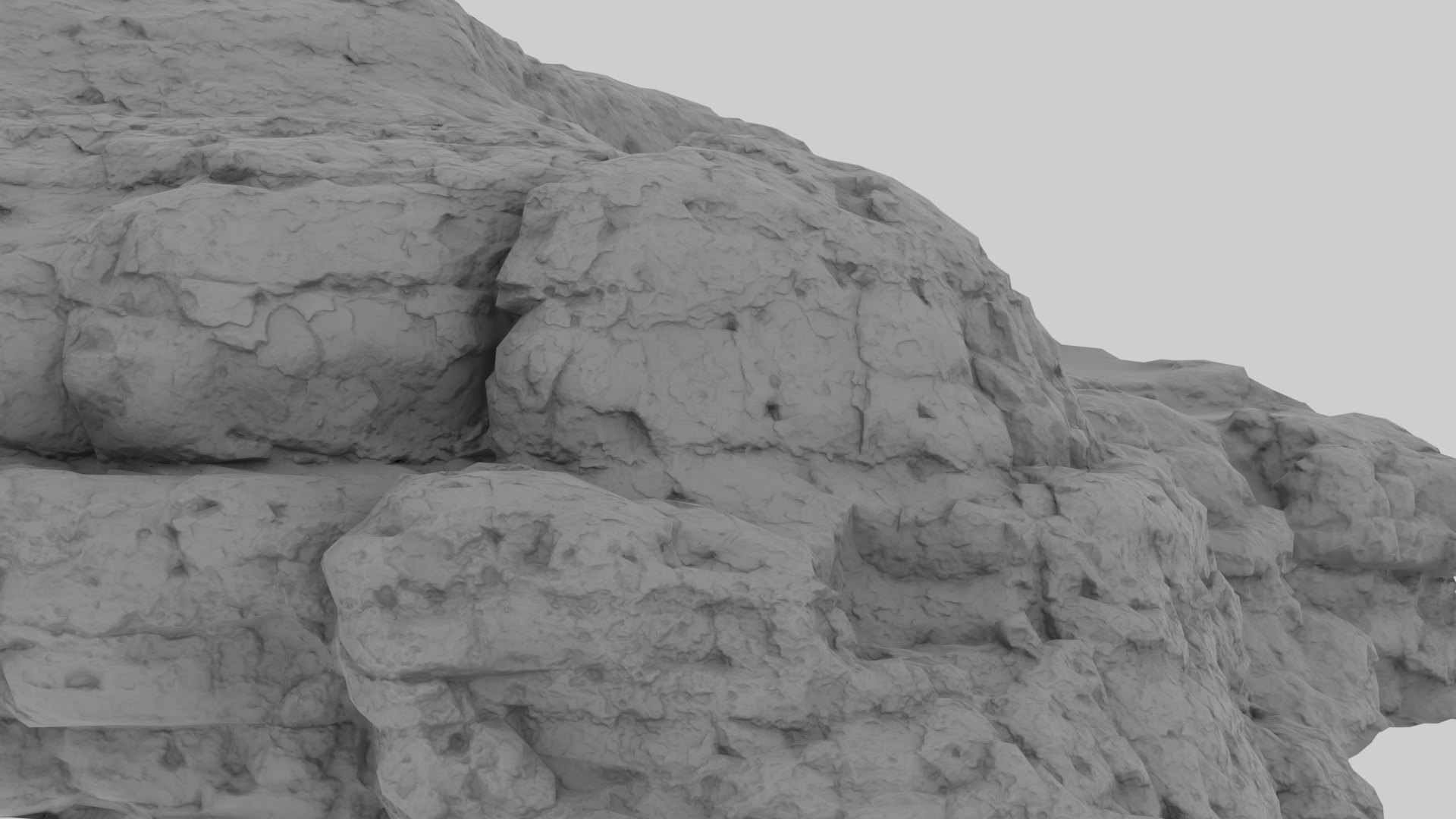 Riverbed Canyon Cliff Scan 03 3D Model - TurboSquid 2051966