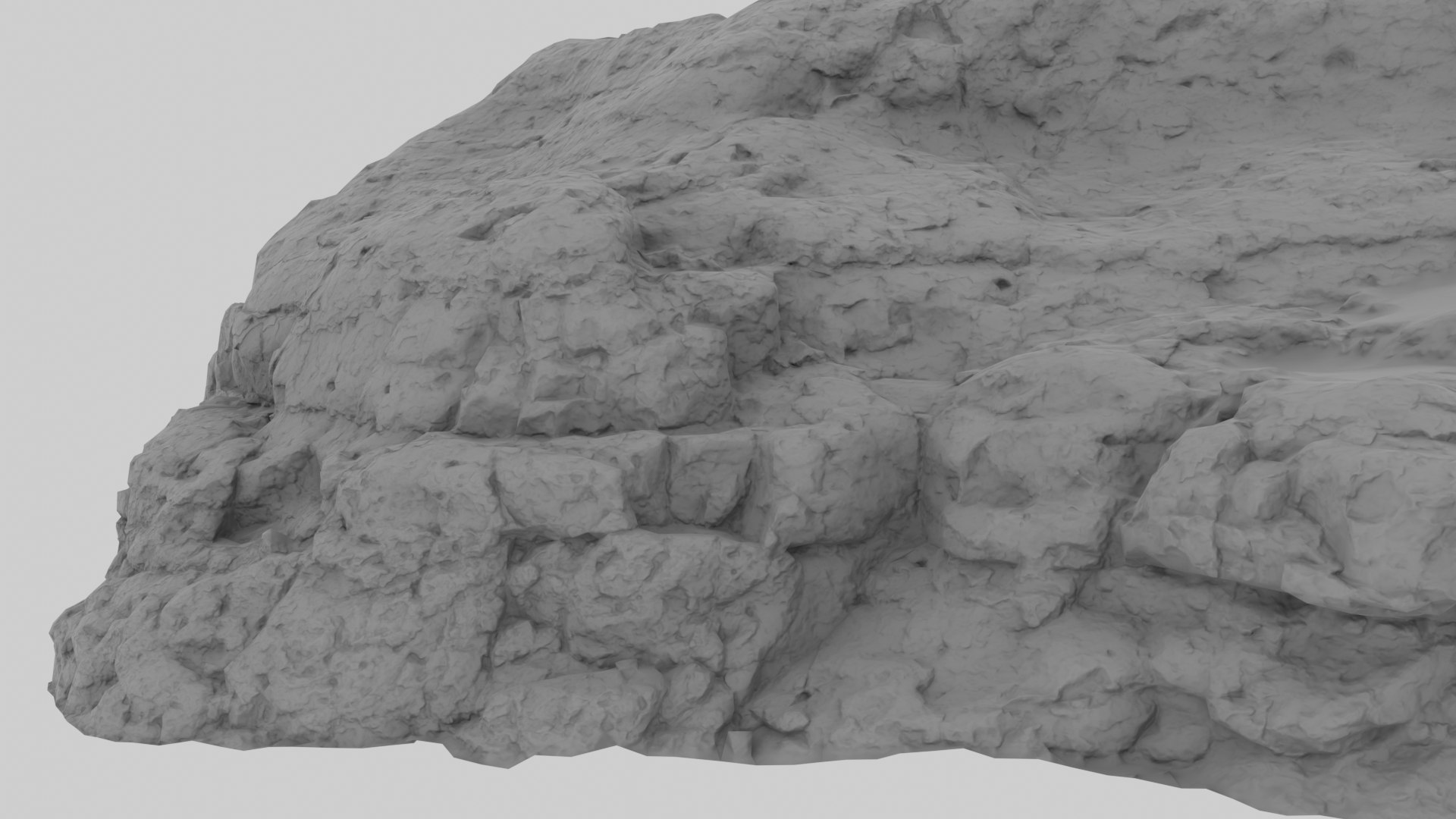Riverbed Canyon Cliff Scan 03 3D Model - TurboSquid 2051966