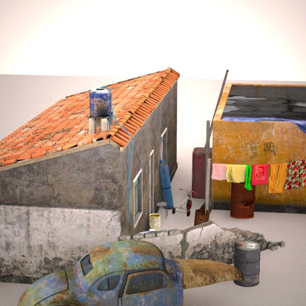 3d favela model