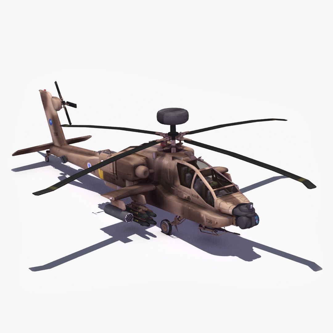 Ah64d Saraph Israeli Ah64 3d Model