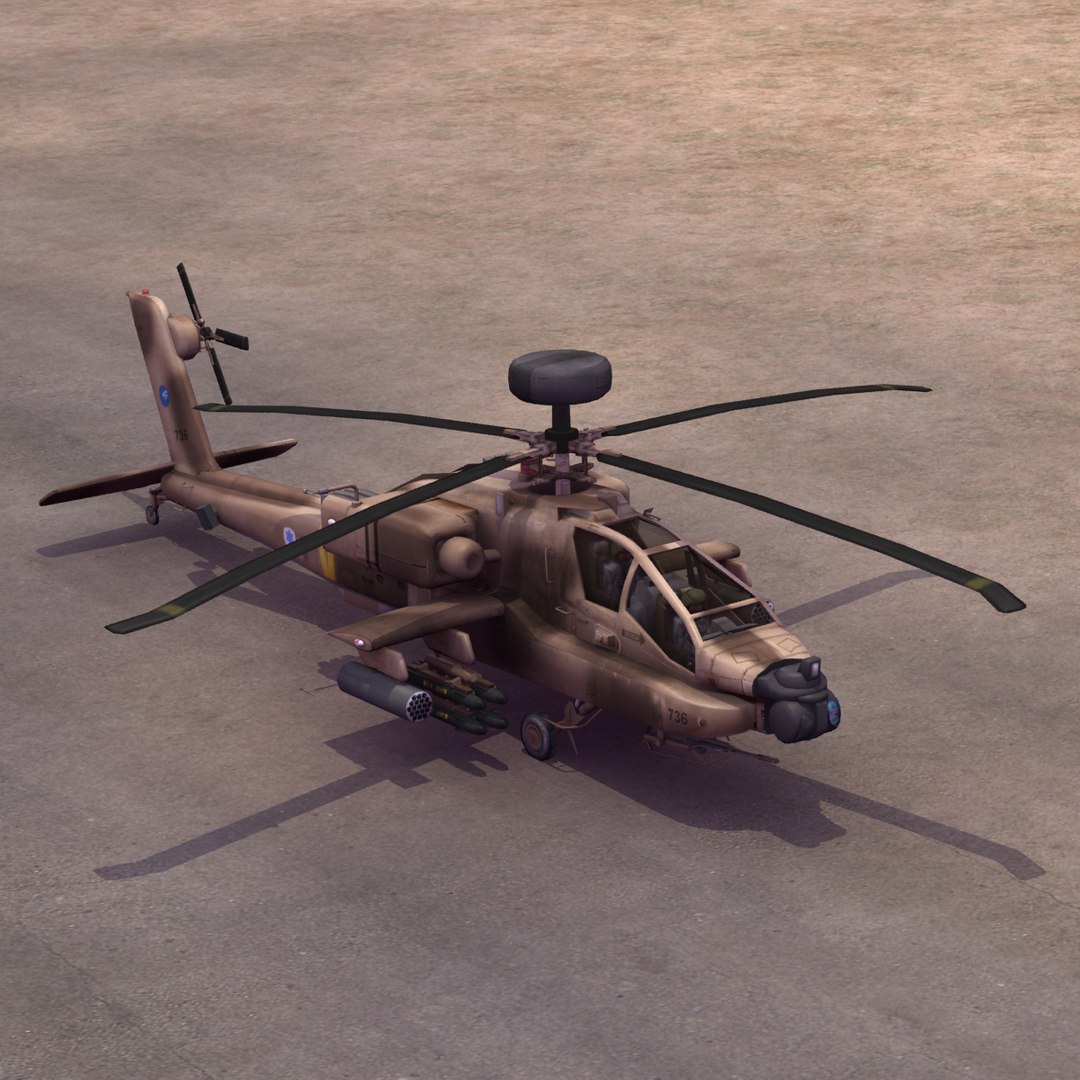 Ah64d Saraph Israeli Ah64 3d Model