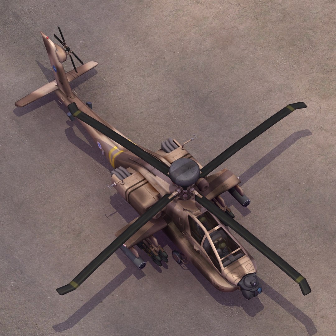 Ah64d Saraph Israeli Ah64 3d Model