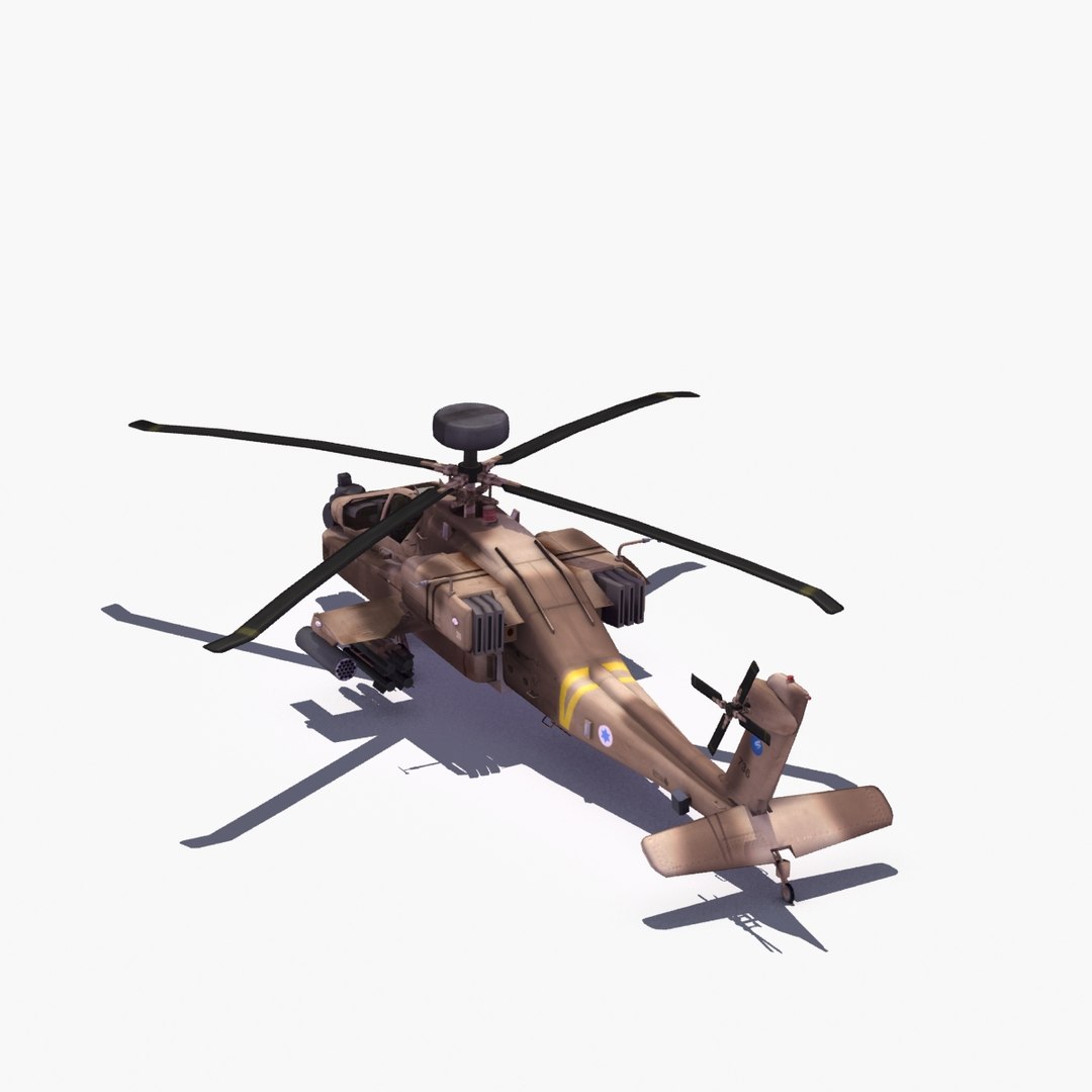 Ah64d Saraph Israeli Ah64 3d Model