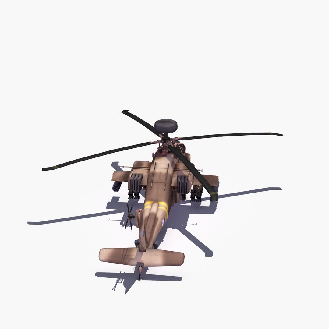 Ah64d Saraph Israeli Ah64 3d Model