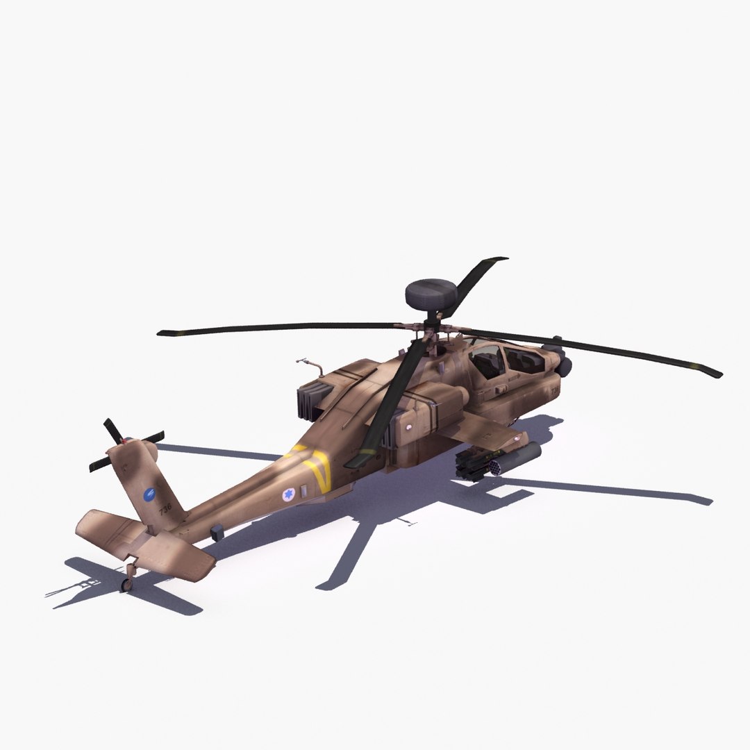 Ah64d Saraph Israeli Ah64 3d Model