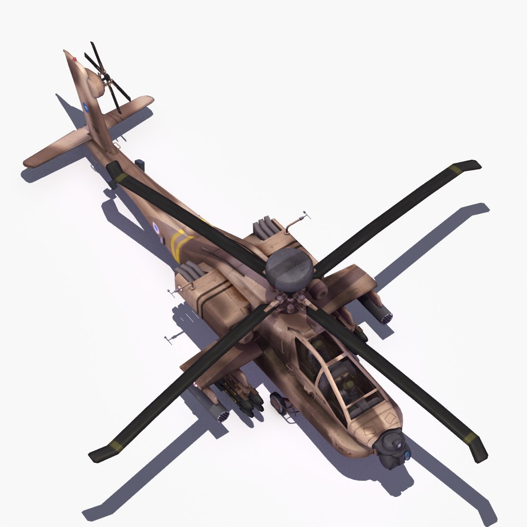 Ah64d Saraph Israeli Ah64 3d Model