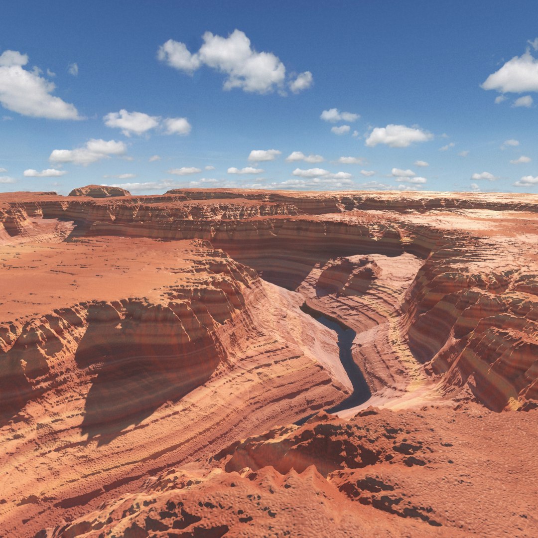 Canyon Environment 3d Model