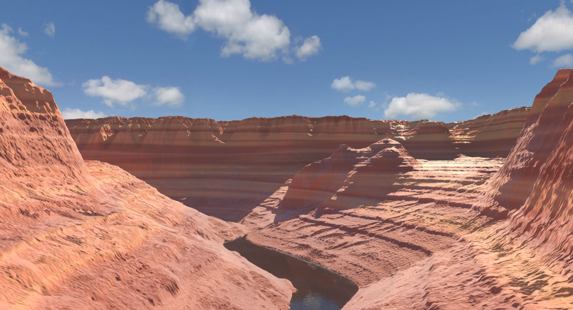 Canyon Environment 3d Model