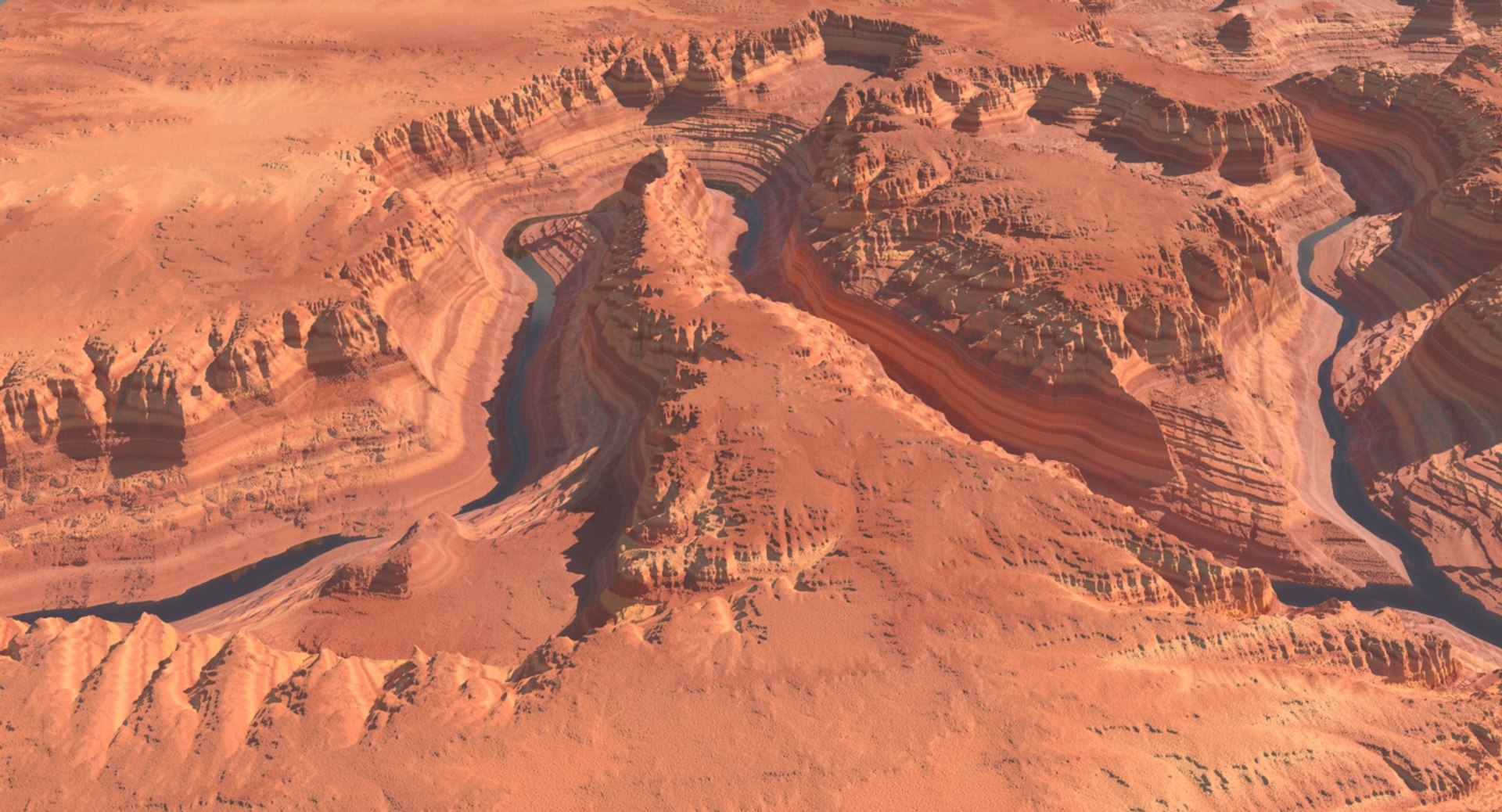 Canyon Environment 3d Model