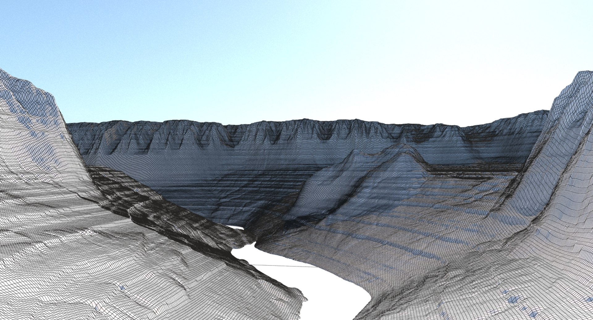 Canyon Environment 3d Model