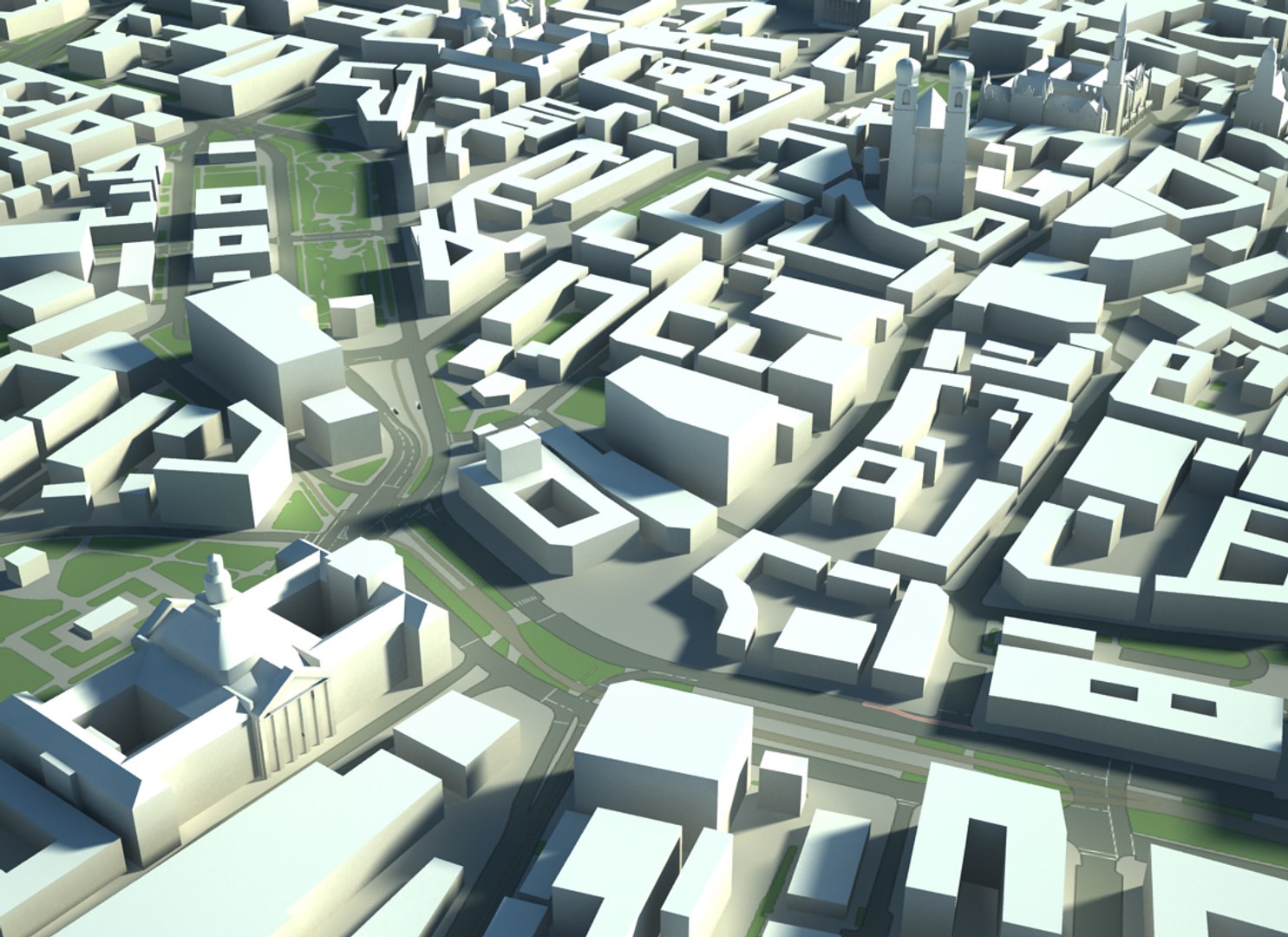 City Munich Center 3d Max