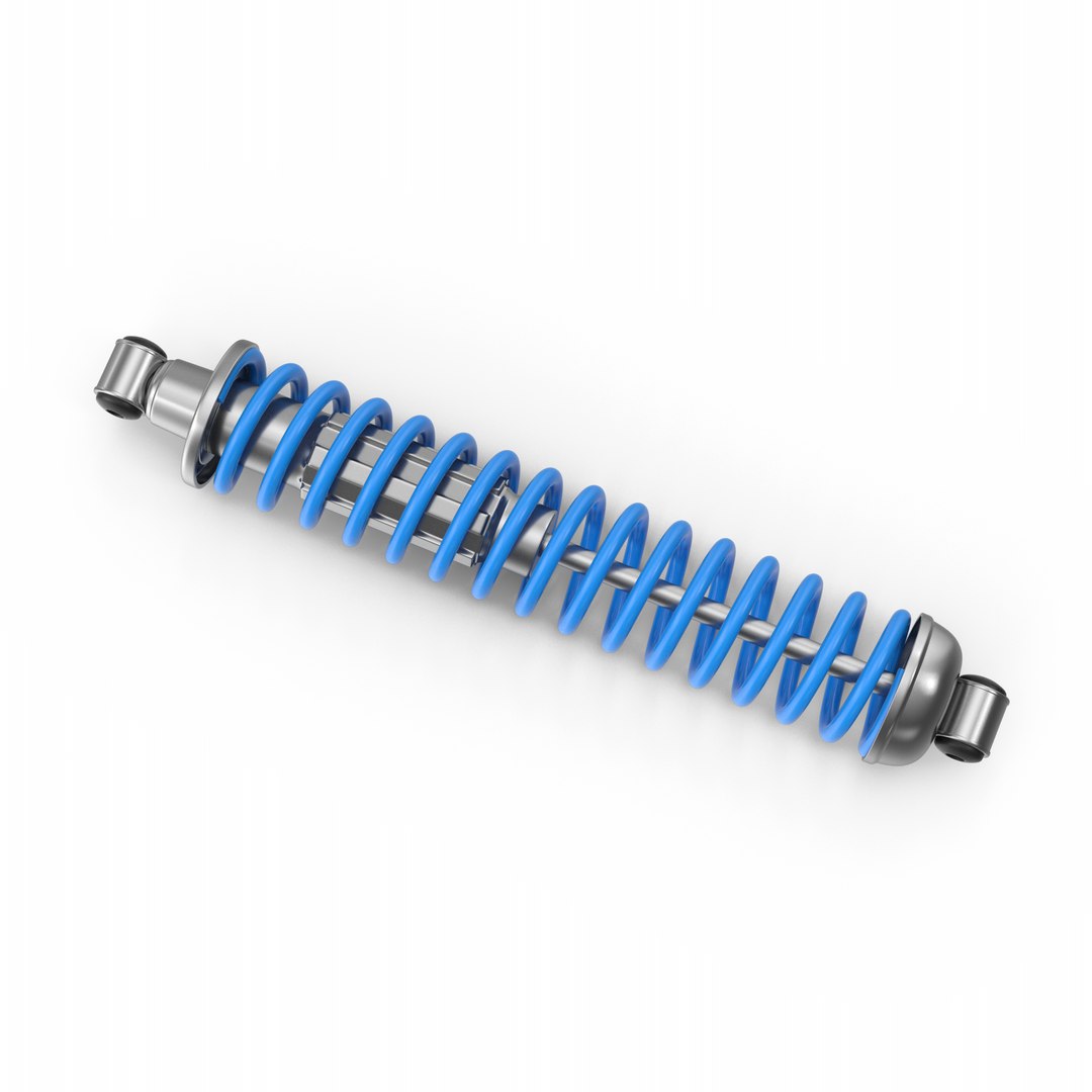 3D Blue Car Shock Absorber Model - TurboSquid 2422772