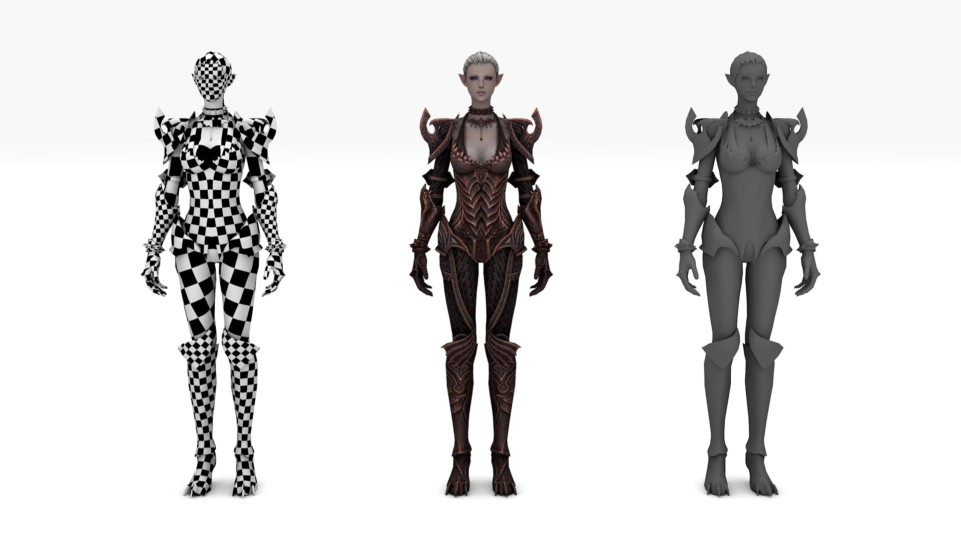 3D Elf Knight V5 Model - TurboSquid 1877370