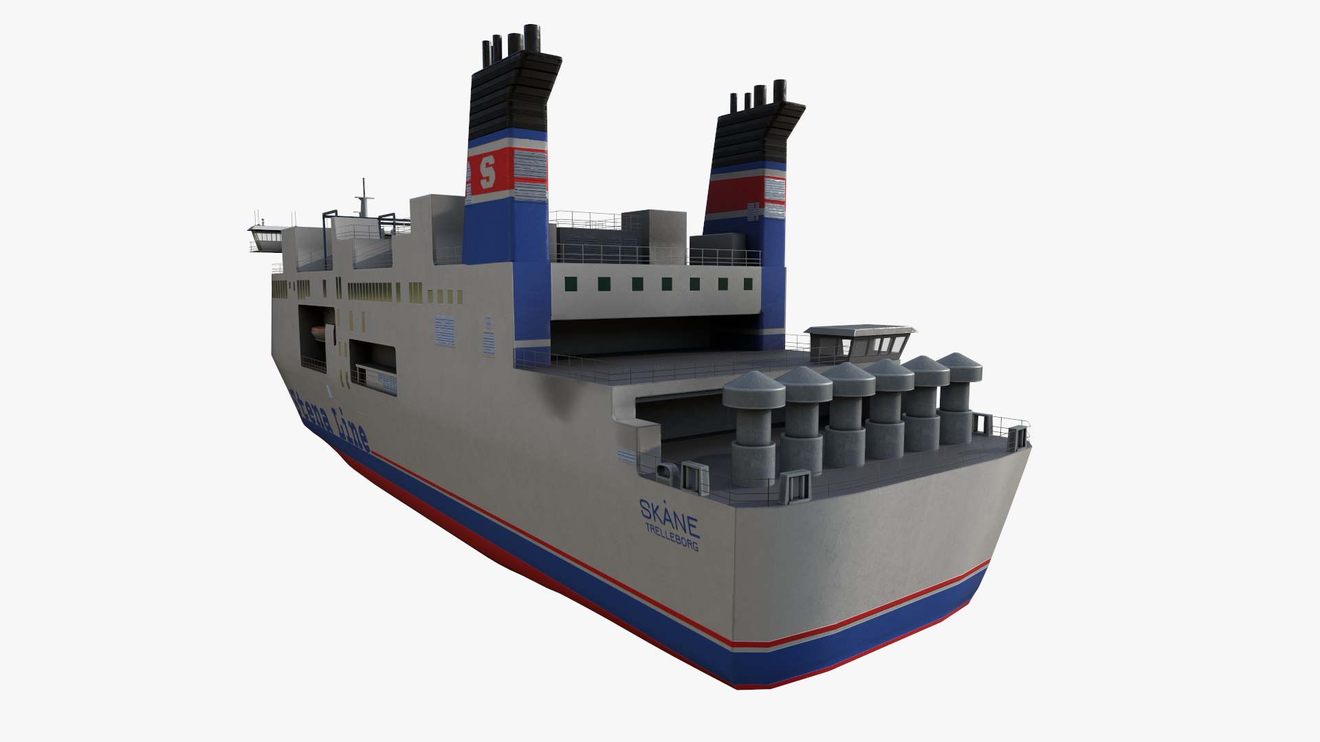 3D Roro Ferry - TurboSquid 2335744