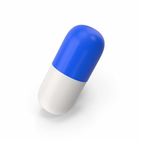 modelo 3d Pastilla Cápsula Azul Blanco - TurboSquid 1866389