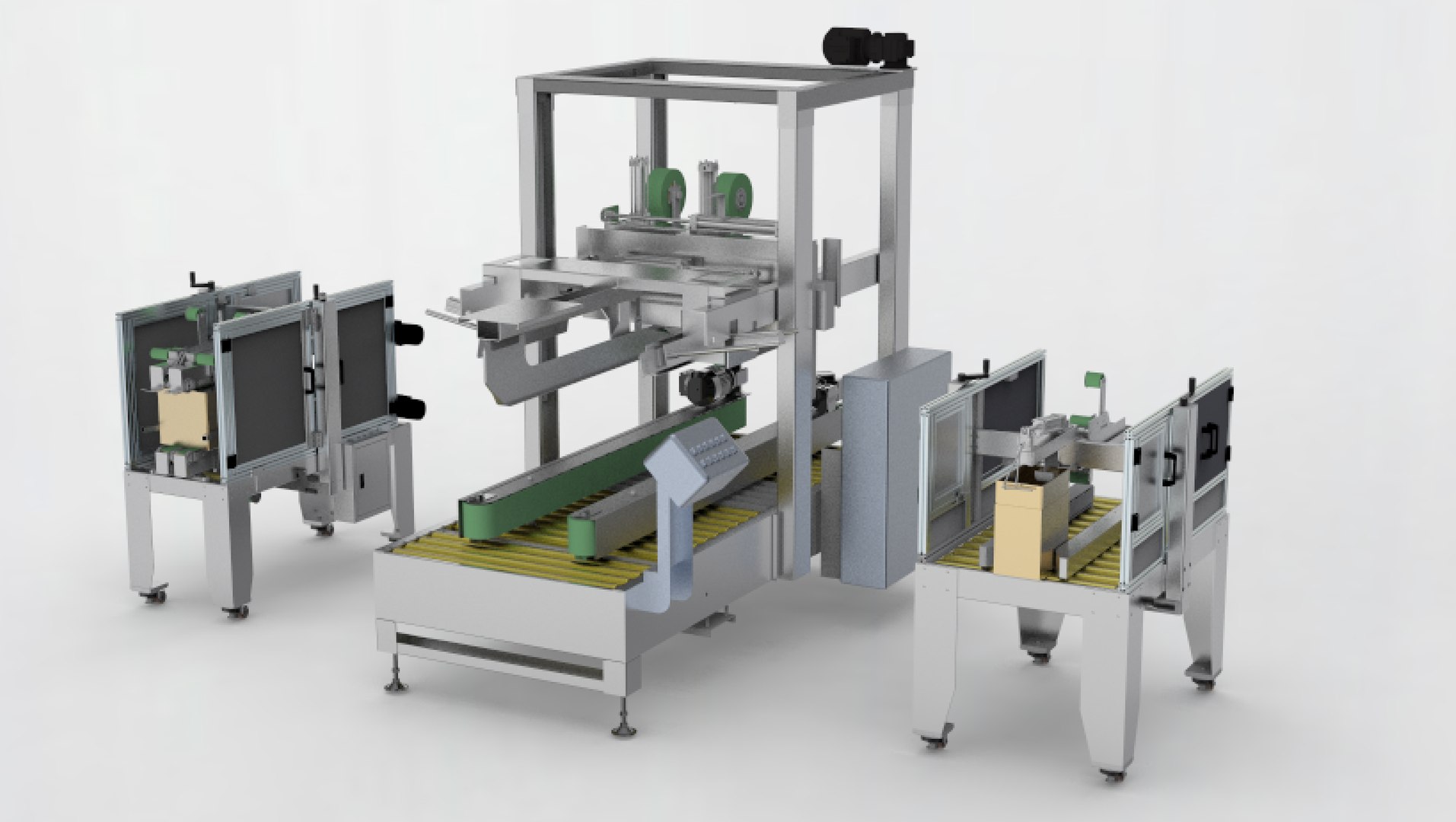 Box Sealing Machine Assembly 3D Model - TurboSquid 1818896