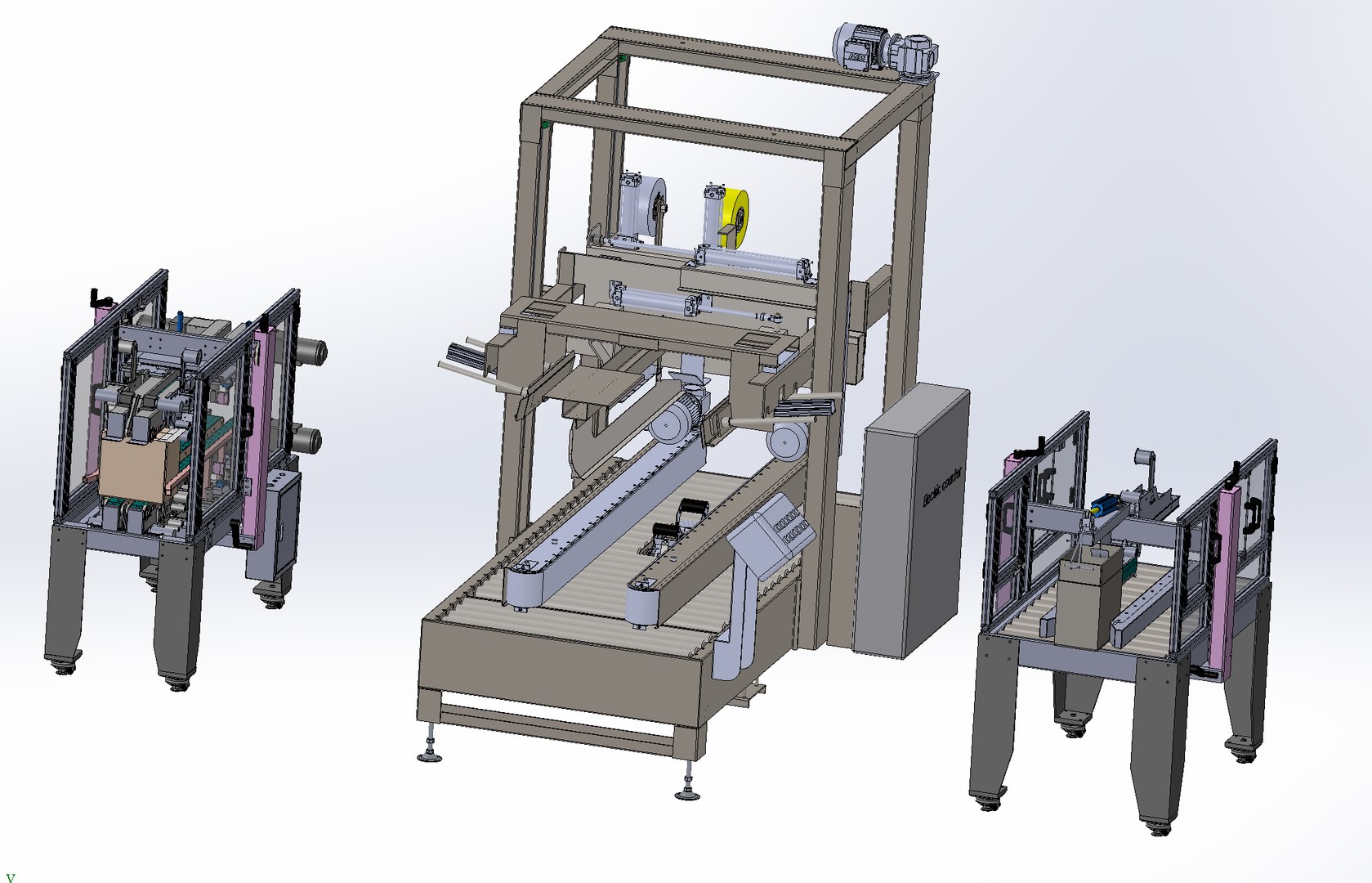 Box sealing machine Assembly 3D model - TurboSquid 1818896