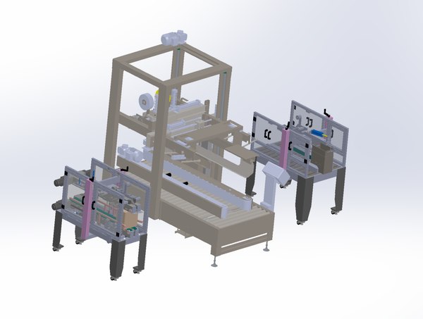 modelo 3d Ensamblaje de la máquina de sellado de cajas - TurboSquid 1818896