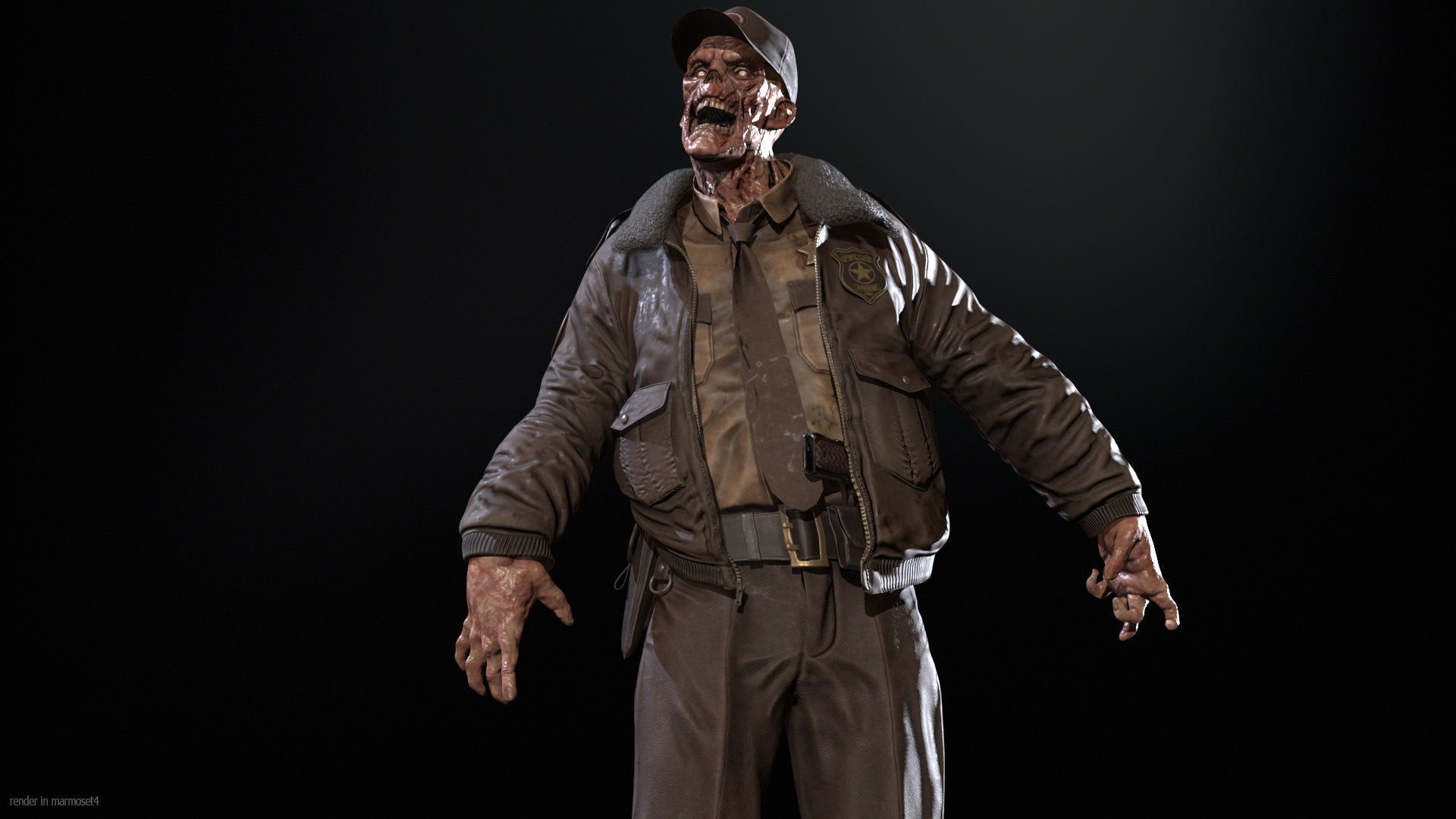3D Model Zombie John Rigged - TurboSquid 2499384